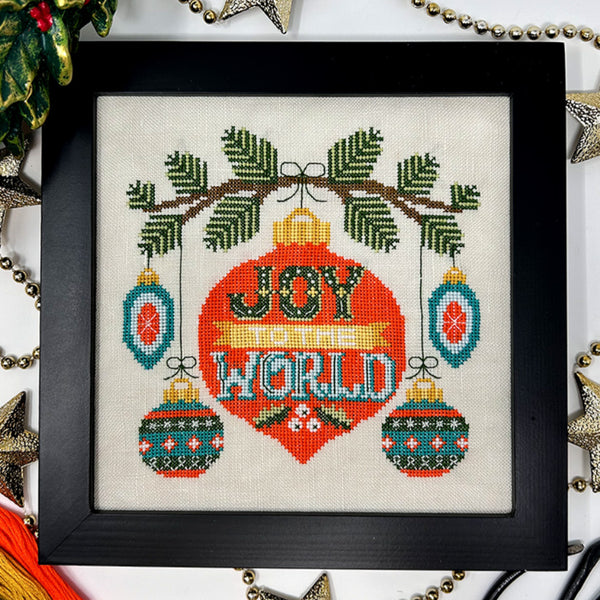 Joy to the World Cross Stitch Pattern - Stitched Modern