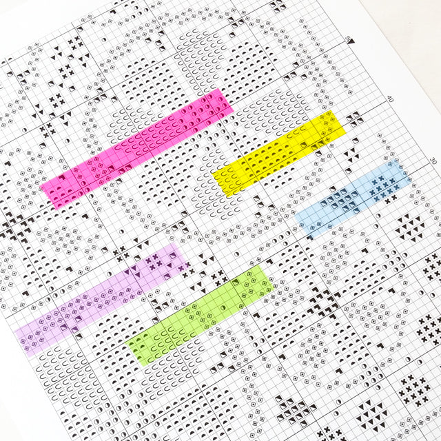 How to keep your place in a cross stitch chart - Stitched Modern