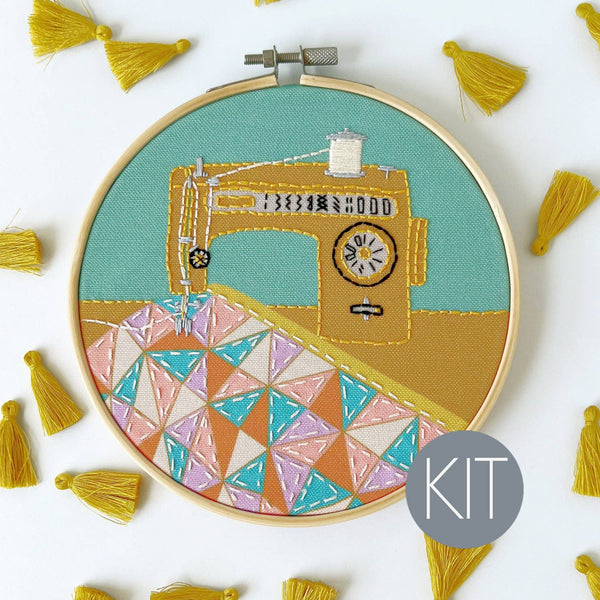 Quilting Hand Embroidery Kit - Stitched Modern