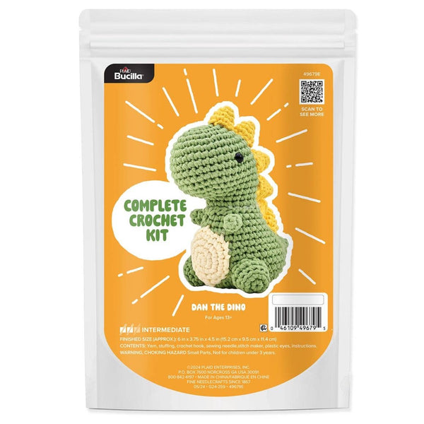 Amigurumi Crochet Kit - Dan the Dino - Stitched Modern