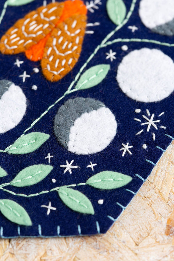 Celestial Pennant Felt Craft Kit - Stitched Modern