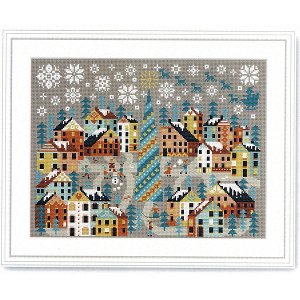 Christmas City Cross Stitch Pattern - Stitched Modern