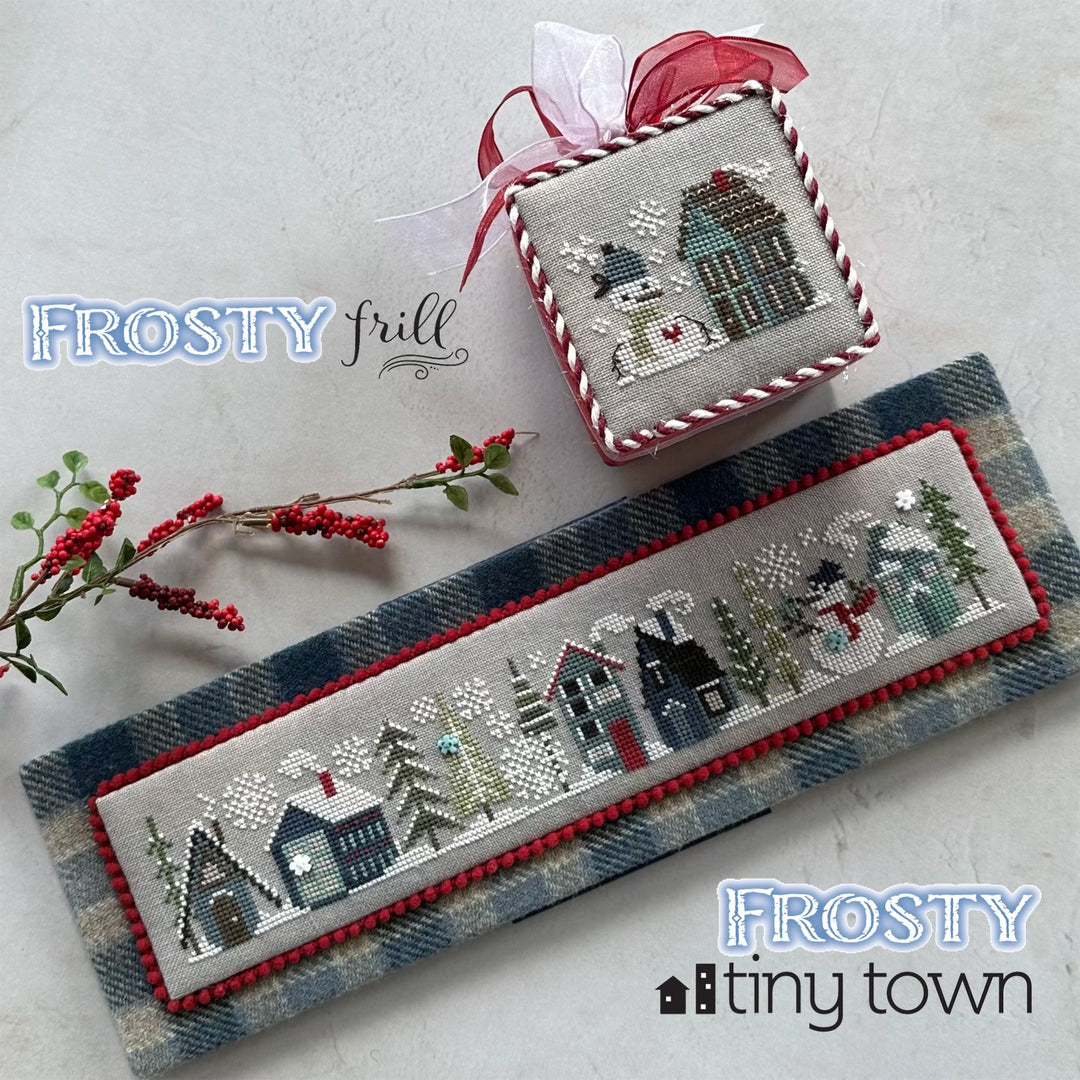 Tiny Town Cross Stitch Pattern - Frosty - Stitched Modern