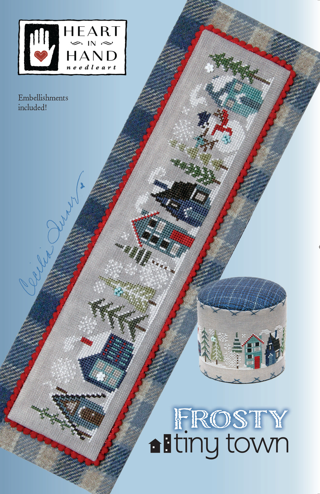 Tiny Town Cross Stitch Pattern - Frosty - Stitched Modern