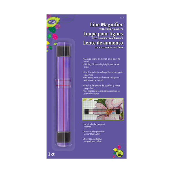 Line Magnifier with Sliding Marker - Stitched Modern