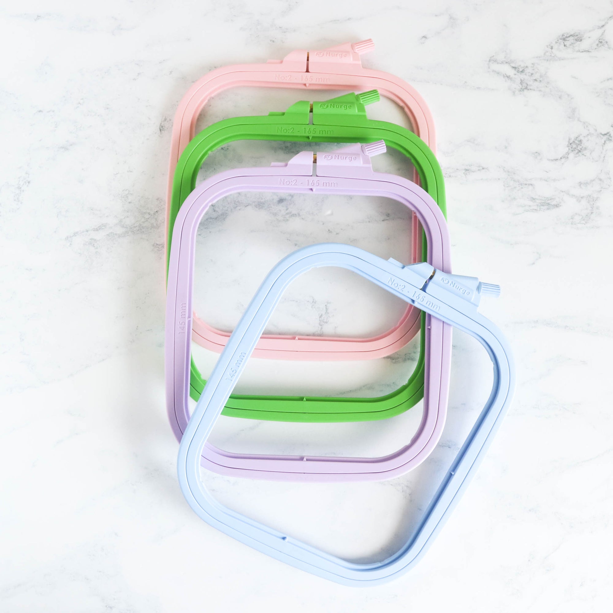 Square Plastic Embroidery Hoop - Stitched Modern