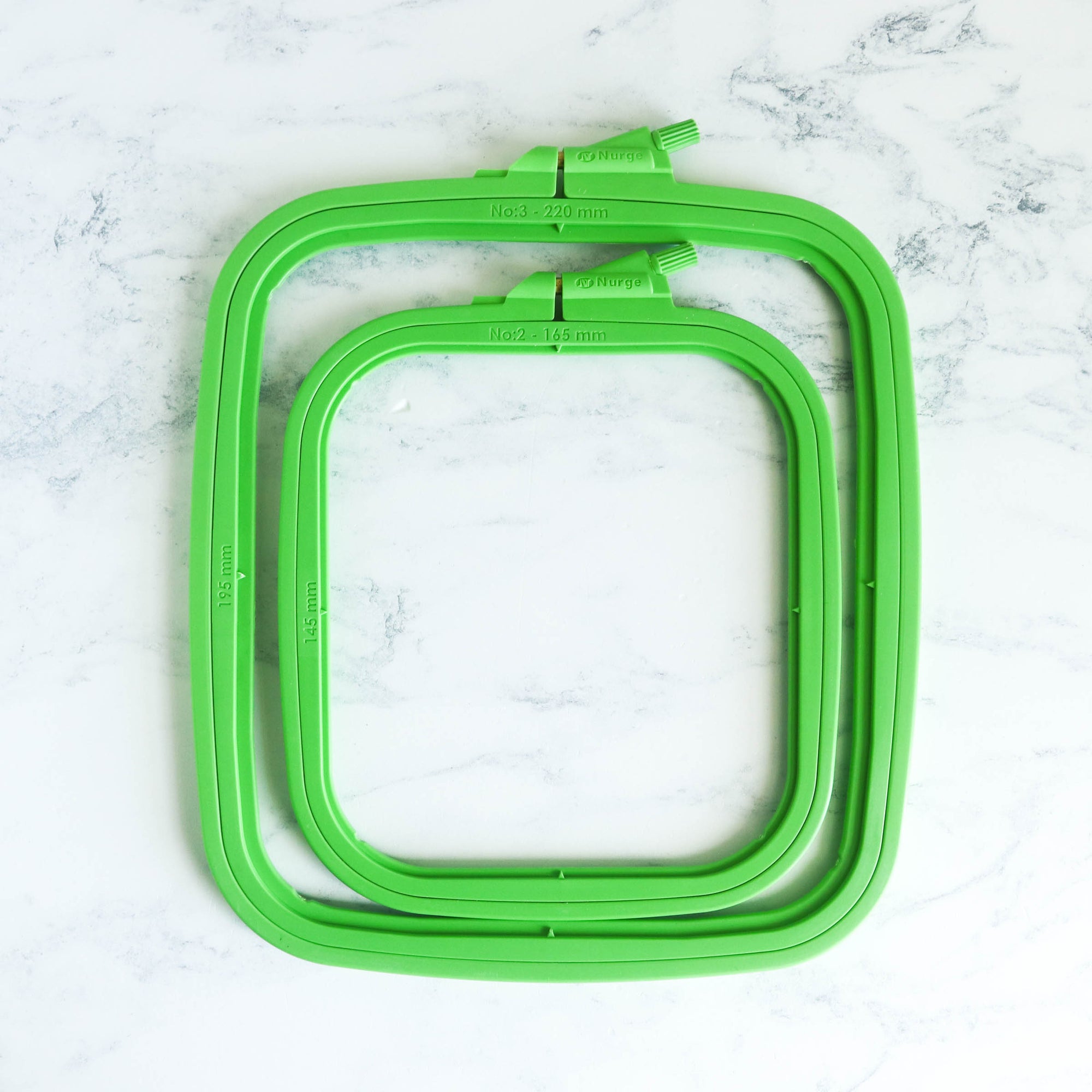 Square Plastic Embroidery Hoop - Stitched Modern