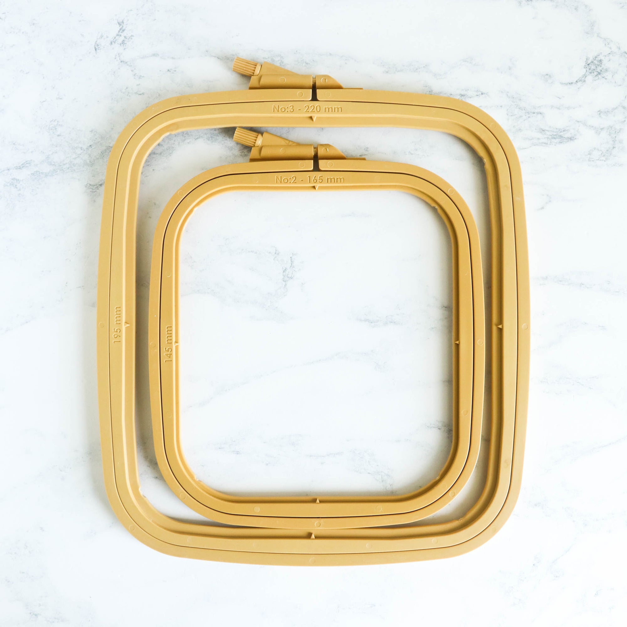 Square Plastic Embroidery Hoop - Stitched Modern