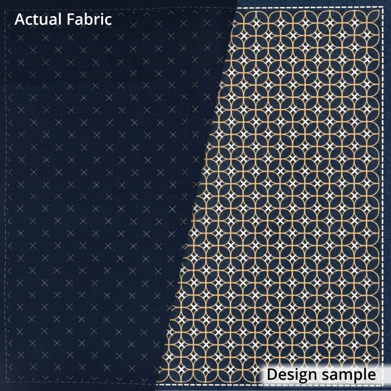 Sashiko Weaving (Kuguri-Sashi) Sampler Cloth - Asagao Navy - Stitched ...