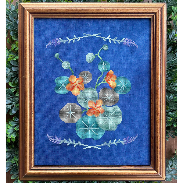 Nasturtiums Cross Stitch Pattern - Stitched Modern