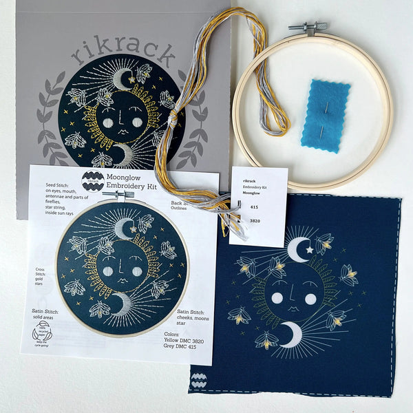 Reader Hand Embroidery Kit - Stitched Modern