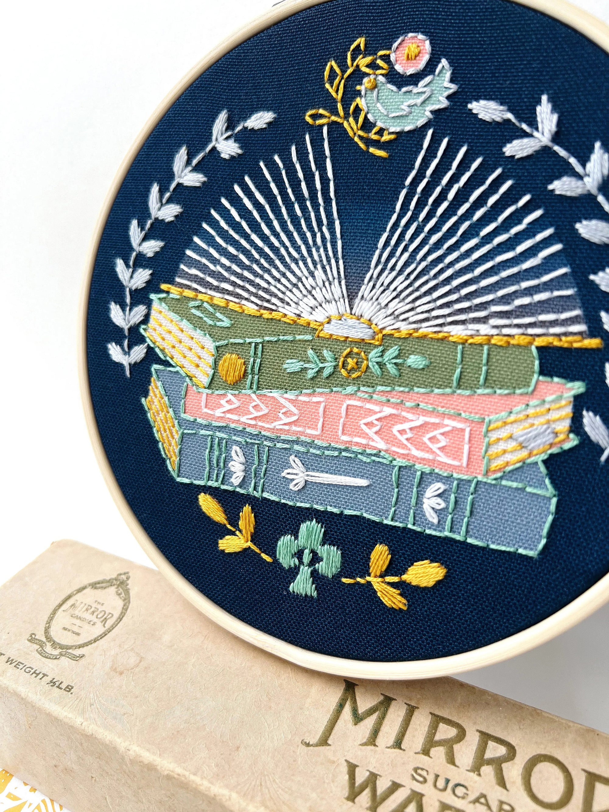 Reader Hand Embroidery Kit - Stitched Modern