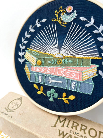 Reader Hand Embroidery Kit - Stitched Modern