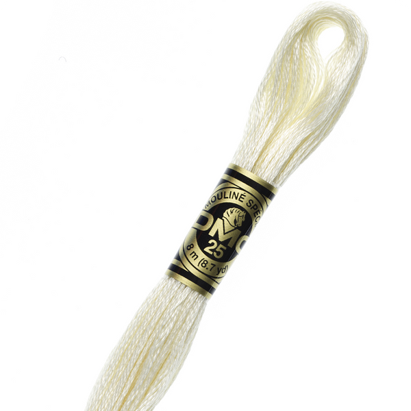 DMC 746 Cotton Embroidery Floss - Stitched Modern