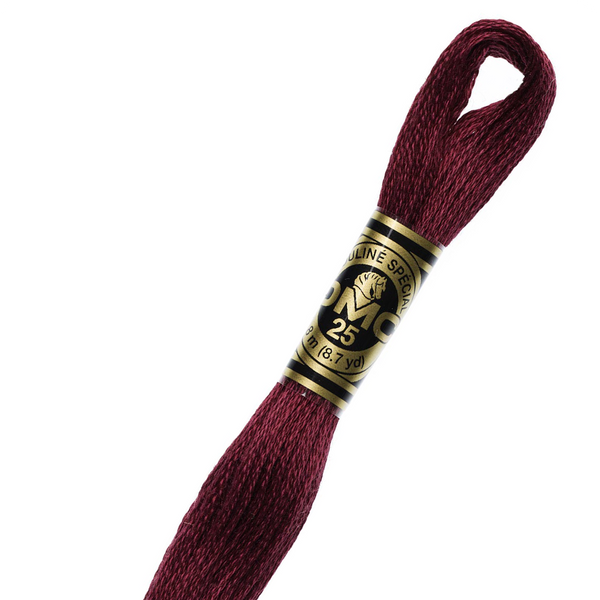 DMC 814 Cotton Embroidery Floss - Stitched Modern