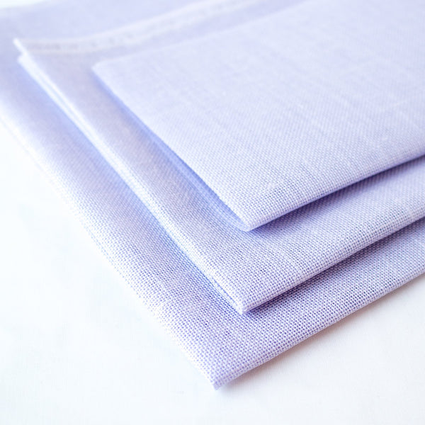 Peaceful Purple Linen Cross Stitch Fabric - Stitched Modern