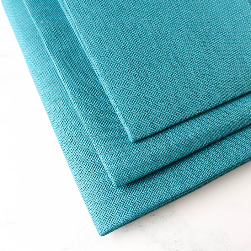 Riviera Aqua Linen Cross Stitch Fabric - Stitched Modern