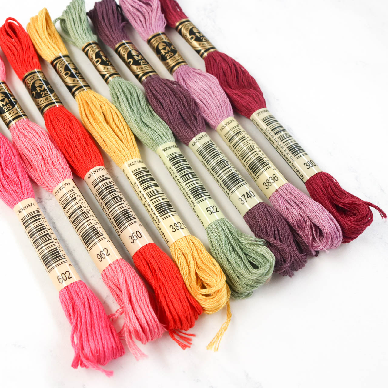 DMC Embroidery Floss Color Palette - Love Story - Stitched Modern