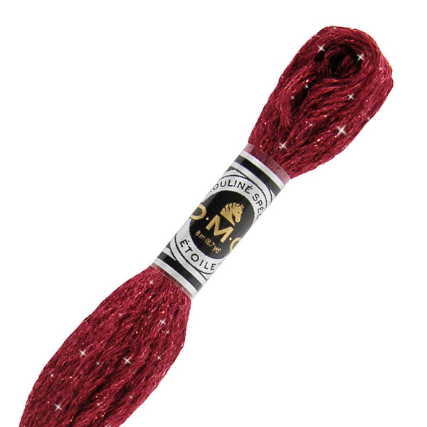DMC C814 Mouliné Étoile Shimmer Embroidery Floss - Dark Garnet ...
