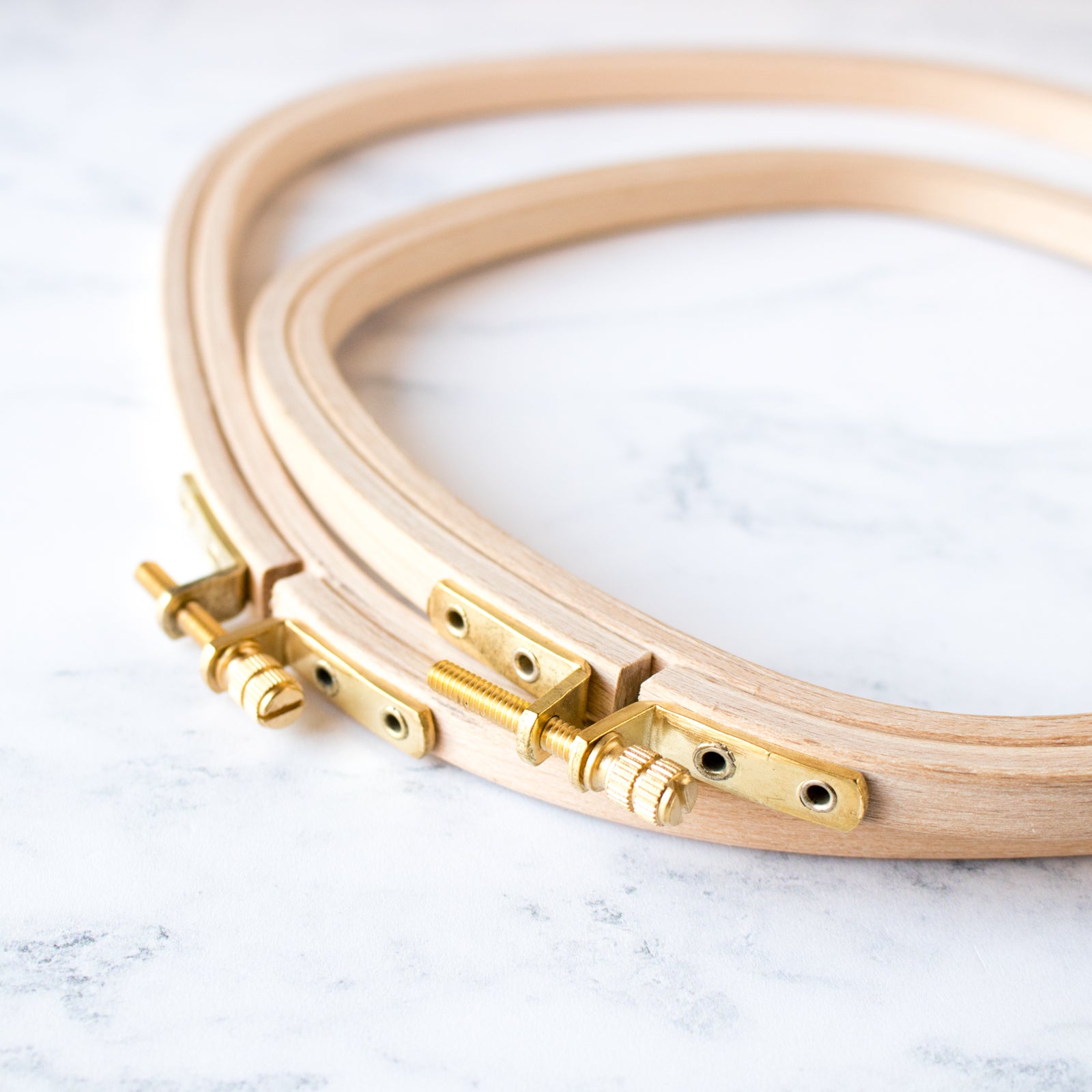 Premium Hard Wood Embroidery Hoops - Square - Stitched Modern