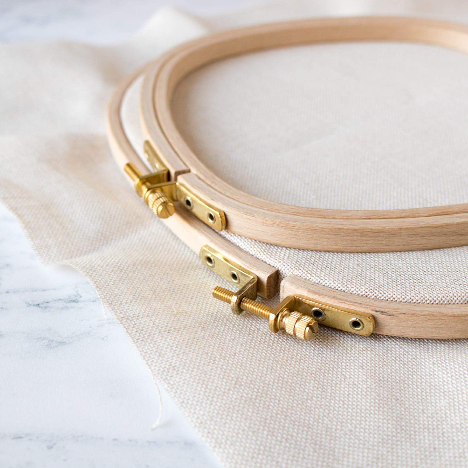 Premium Hard Wood Embroidery Hoops - Square - Stitched Modern