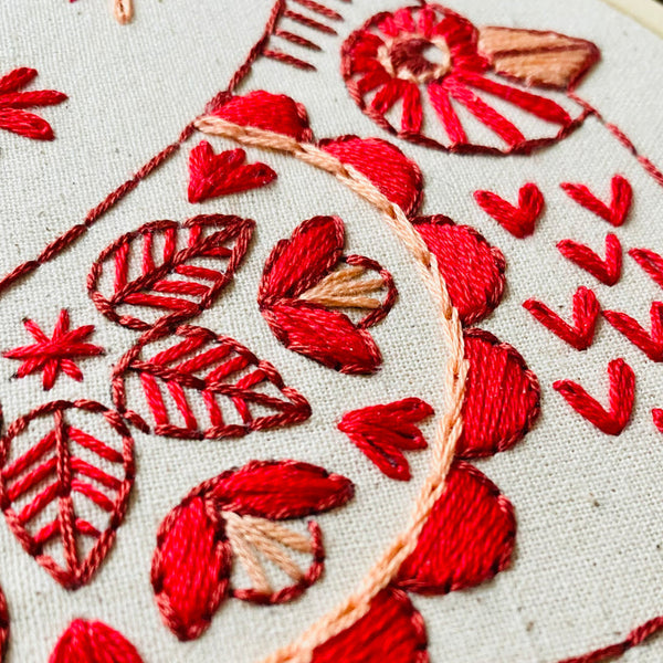 Cardinal Hand Embroidery Kit - Stitched Modern