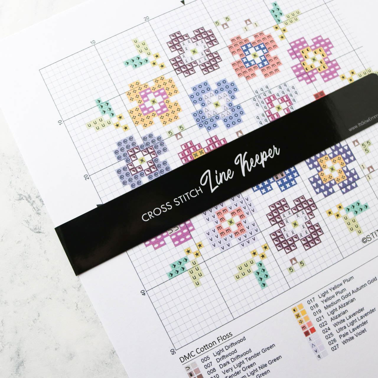 Cross Stitch Line Keepers - Stitched Modern