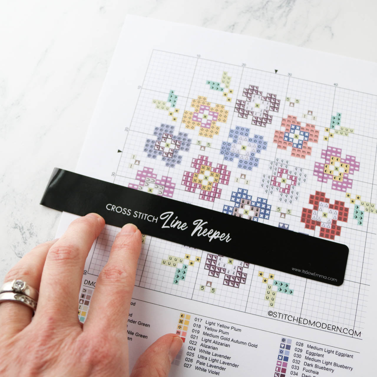 Cross Stitch Line Keepers - Stitched Modern