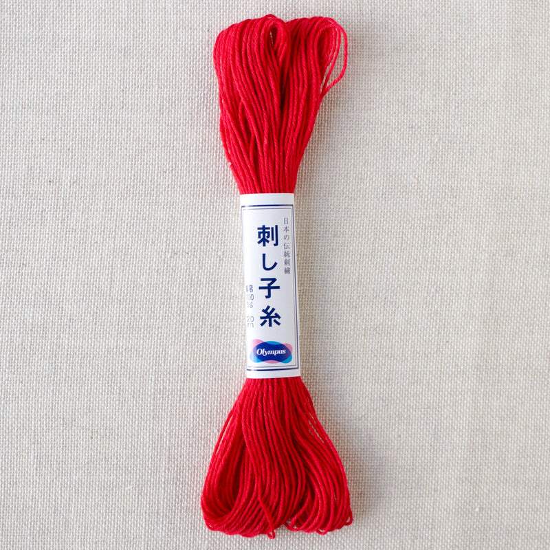 Japanese Sashiko Thread - Red (#15) - Stitched Modern