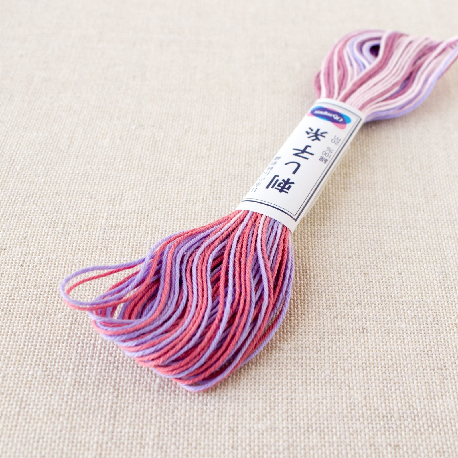 Japanese Sashiko Thread - Variegated Lavender Pink (#73) - Stitched Modern