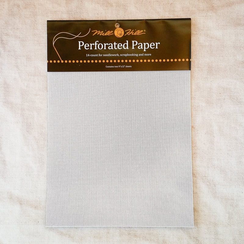 Perforated Paper - White - Stitched Modern
