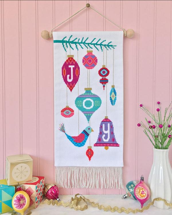 Joy Cross Stitch Pattern - Stitched Modern