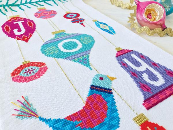 Joy Cross Stitch Pattern - Stitched Modern
