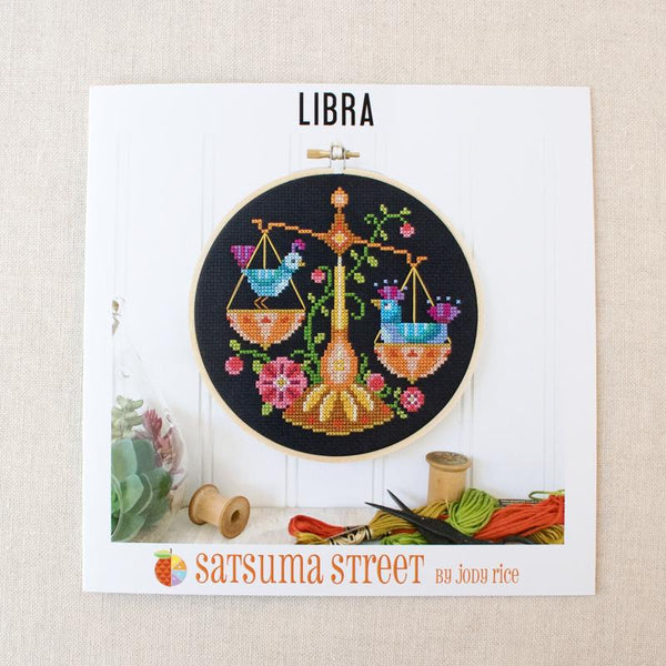 Zodiac Cross Stitch Pattern - Libra - Stitched Modern